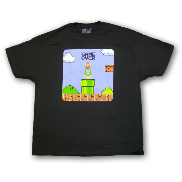 Nintendo | Shirts | Nintendo Super Mario Game Over 9s Y2k Retro Gamer ...